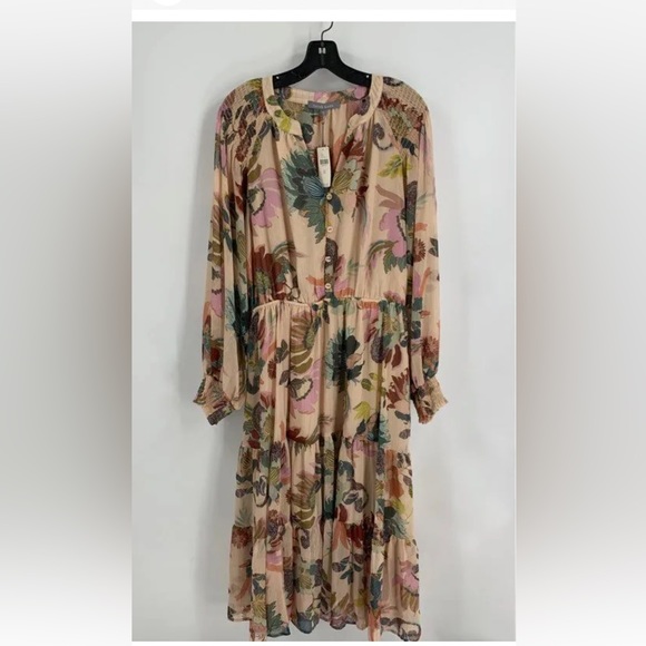 Sarah Hann | Dresses | Nwot Sarah Hann Womens Multicolor Floral Smocked ...